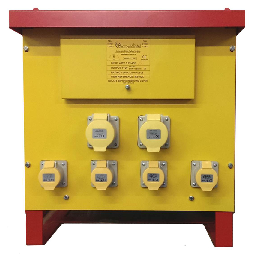 10KVA 3 Phase Power Tool Transformers c/w 4no 16A & 2no 32A outlets ...