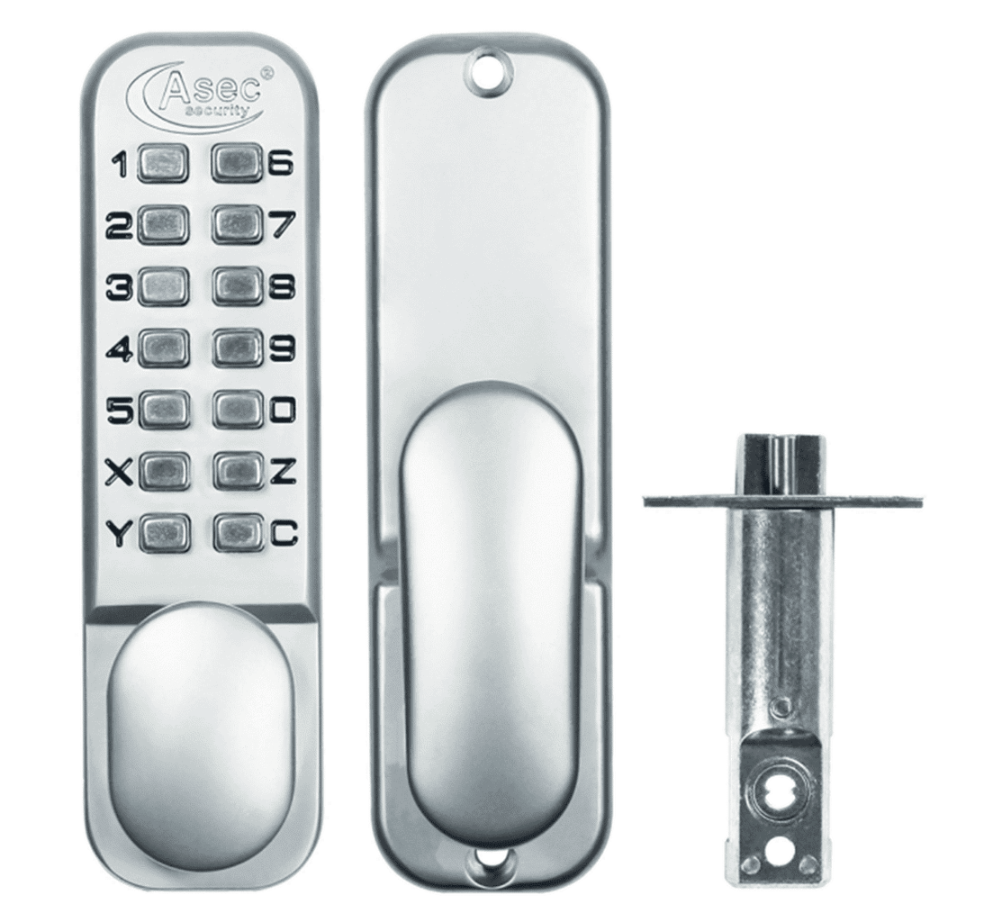 2200 Satin Chrome Digital Code Lock - Q0538SC - Interfix
