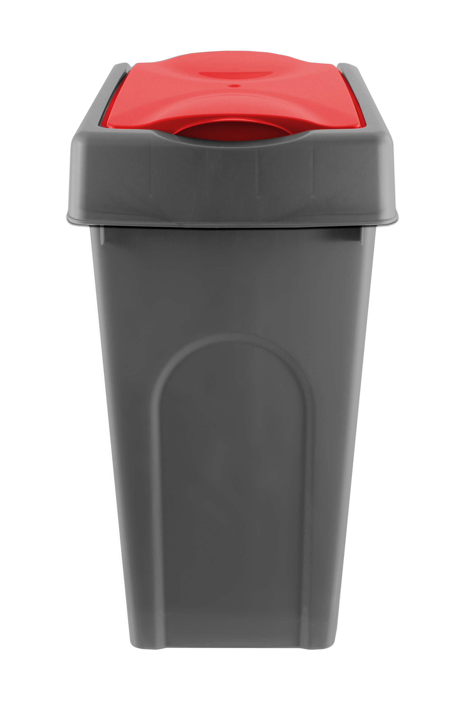 50 Litre Recycling Bin with Red Flap Lid - Interfix
